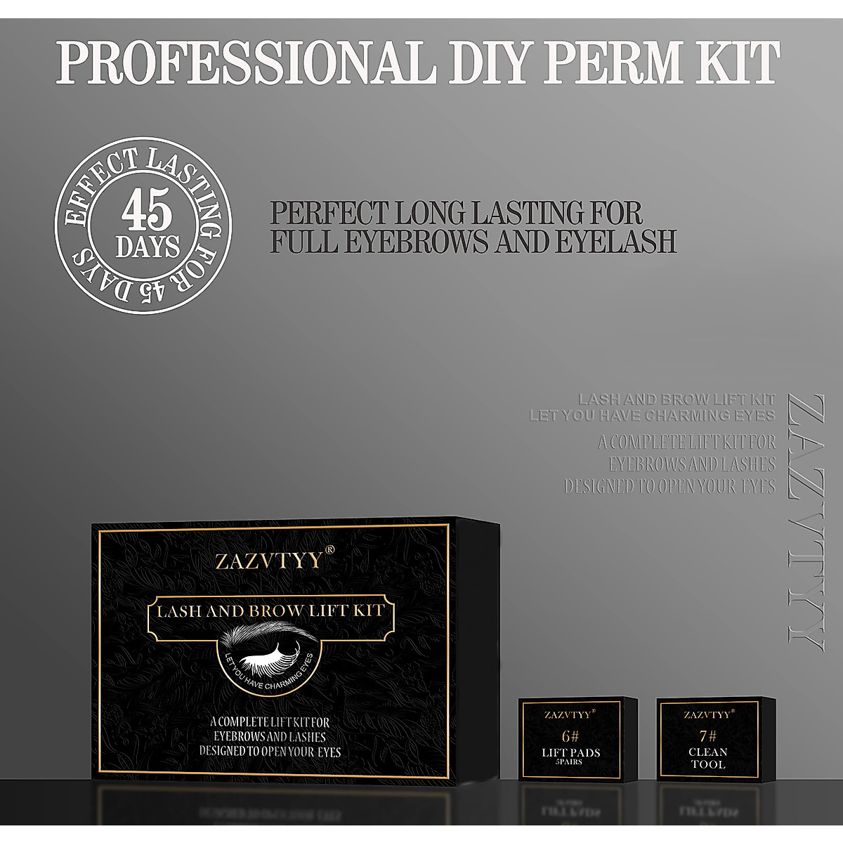 Brow Lamination Kit,Lash Lift and Eyebrow Lamination Kit,Professional Brow & Lash Perm Kit,Fuller & Thicker Brows Long-lasting for 6-8 Weeks,Instant Lifting and Curling,Suitable for Salon & Home Use