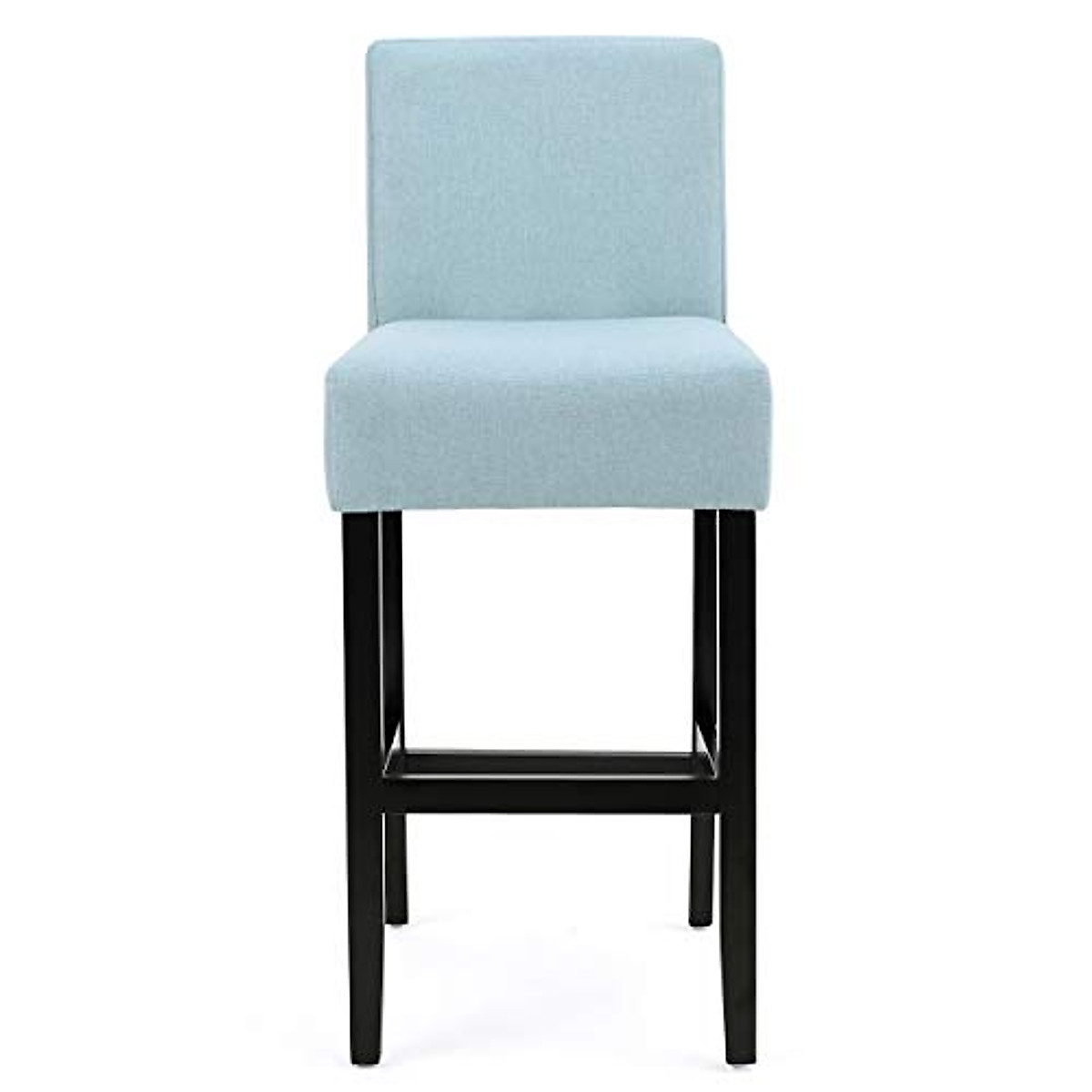 Christopher Knight Home Lopez Fabric Barstools, 2-Pcs Set, Light Blue
