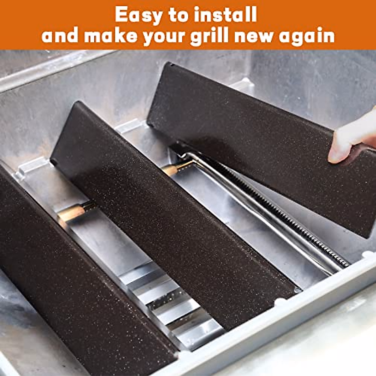 7635 Flavorizer Bars 15.3 Inch and 18 Inch 69785 Tube Burner for Weber Spirit Grill,Grill Parts for Weber Spirit II E210 Grill Part E220 S210 S220 46100001 46110001, Weber Spirit 200 (Model 2013-2017)