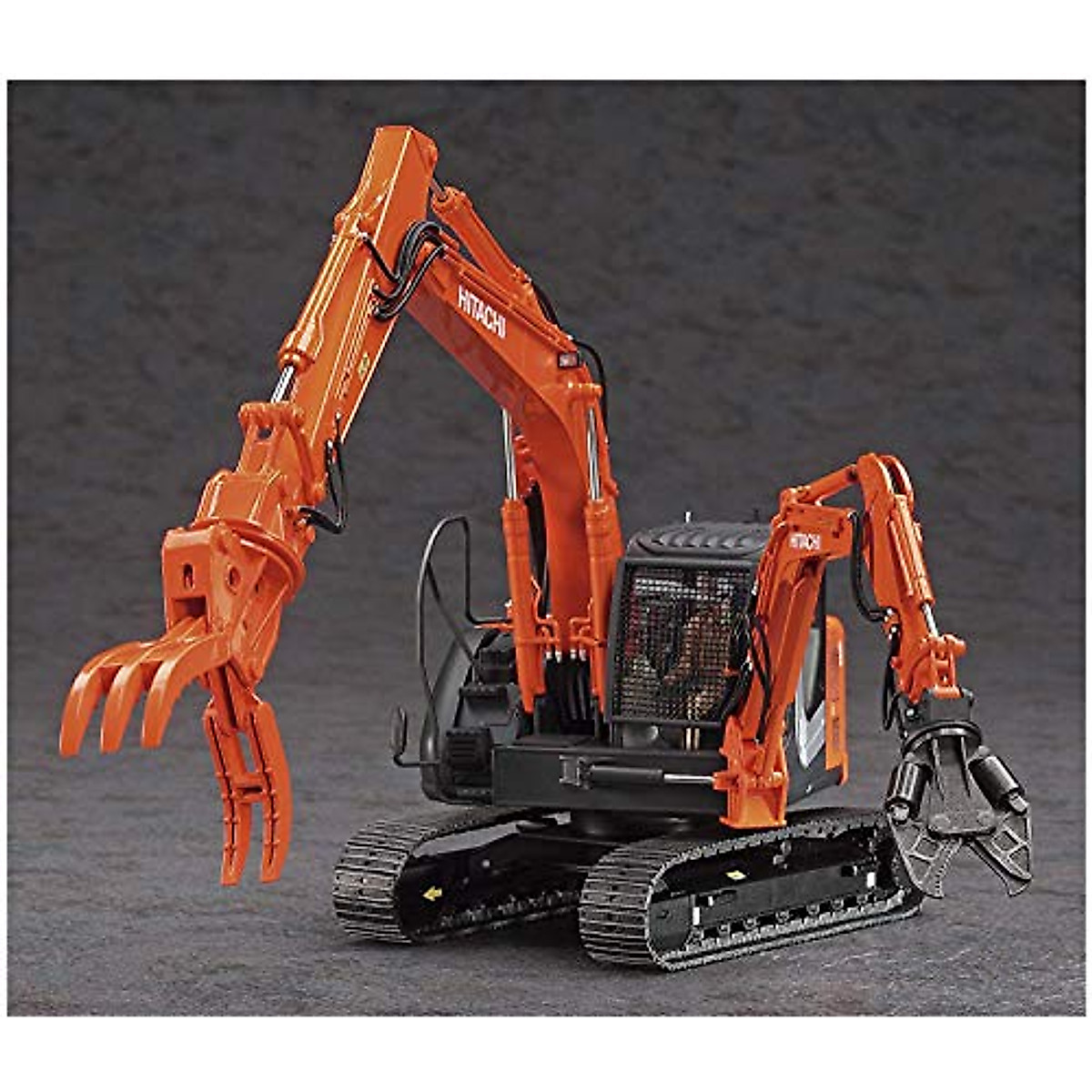 Hasegawa HSW04 1:35 Scale Hitachi Double Arm Construction Machine Astaco Neo Plastic Model