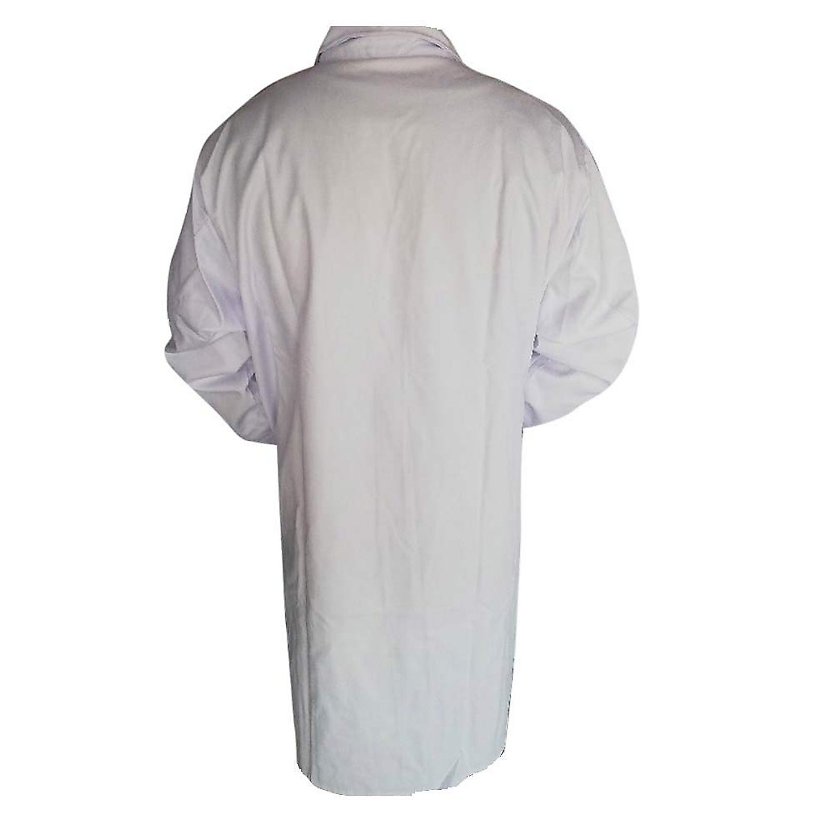 kdhgo Women Men Unisex Long Shirts White Outwear Blouse Lab Coat Long Sleeve With Pockets