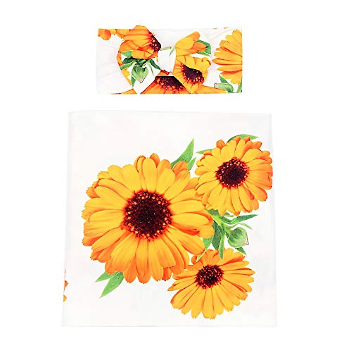 Muratomedo Newborn Baby Blanket Baby Receive Blanket Swaddling Blanket Printed Baby Swaddle Receive Blanket