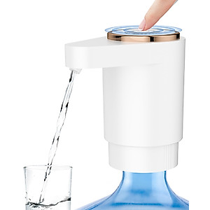 Water Bottle Pump, Portable Electric Water Dispenser Pump for 5 Gallon Bottles - USB Charging, Automatic Switch, Rechargeable Battery for Home Kitchen Room Camping