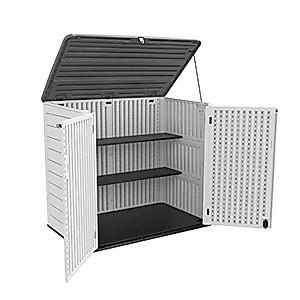 ADDOK 1 Piece Metal Laminate Shelf Easy Installed, Durable Shelving Board for Storage Shed Unit (51”x13”x1”)