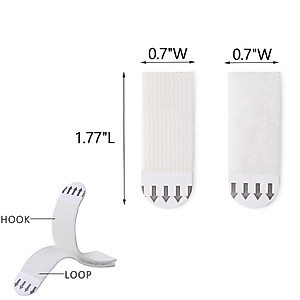 48-Pairs(96 Strips) Small Picture Hanging Strips Heavy Duty,Removable Hook and Loop Tape, Picture mounting Strips,Perfect for Wall Art Hanging Frames, Posters