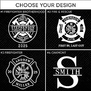 Firefighter Brotherhood Personalized Whiskey Glasses Box Set (Custom Product)