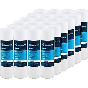 SpiroPure SP-P5 10x2.5 5 Micron Spun Melt-Blown Polypropylene Sediment Water Filter Cartridge SDC-25-1005 P5 155014-43 (Case of 24)