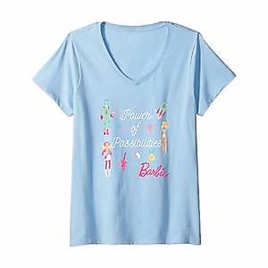 Barbie 60th Anniversary Power of Possibilities V-Neck T-Shirt