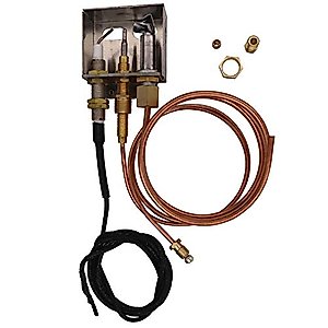 METER STAR Propane Gas Fire Pit Heater Replacement Parts Flame Pilot Burner Assembly Kit