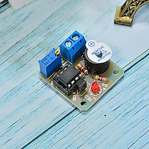 Comimark 2Pcs 12V On-Board Battery Low Voltage Alarm Buzzer Under Voltage Protection Module