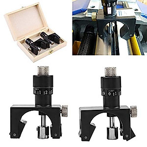 2Pcs Magnetic Planer Blade Setting Jig,Adjustable Planer Jointer Knife Blade,Gauge Setter Jointer Planer Knife Setting Woodworking Tool with Wood Box,Simple Set up,Dia 3 to 5 Inch