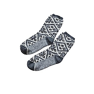 Hand knit socks for men 100% Wool men Warm Woolen Knitted size 9-12.L