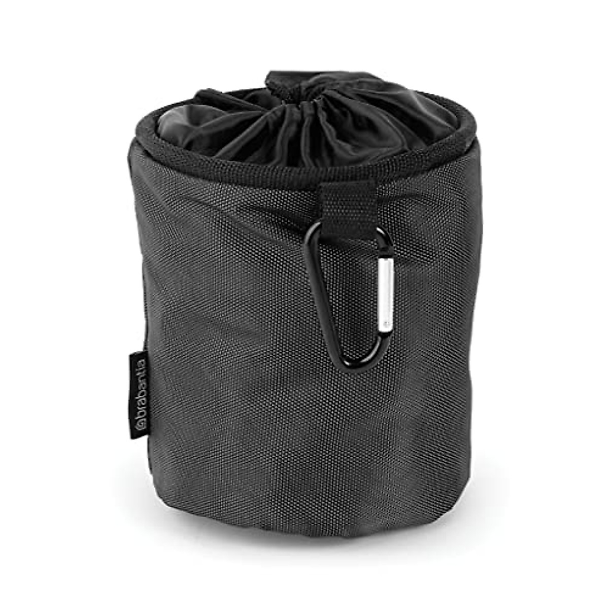 Brabantia - Premium Peg Bag - Laundry Pegs Storage - Durable Weather-Resistant Materials - with Closing Cord - Bag Hook - Clothes Pins - Black - Up to 150 Pegs