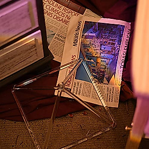 Joysense Clear Quartz Crystal Singing Pyramid 9 inch With Crystal Singing Bowl Striker and Carrying Case