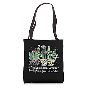 Cute Dialysis Social Worker Appreciation Week Back to School Tote Bag