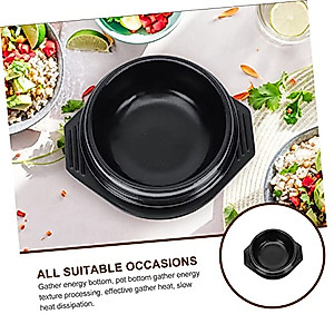 GANAZONO Korean Miso Soup Pot Soup Pot with Lid Induction Stock Pot Korean Stone Pot 1 Set Induction Stew Pot Soup Stew Pot Soup Cookware Ceramic Kitchen Cooking Pot Casserole Pot Crock