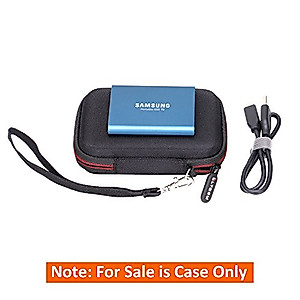 LTGEM EVA Hard Travel Carrying Case for Samsung T5/T3/T1 Portable 250GB 500GB 1TB 2TB SSD USB 3.1 External Hard Drives