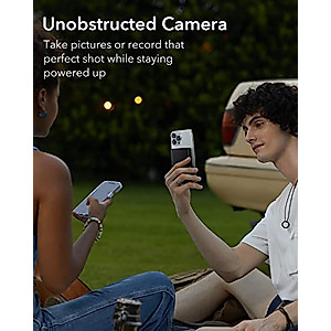 ESR MagSafe Battery Pack (HaloLock), 10,000mAh MagSafe Power Bank with USB-C Cable, Magnetic Wireless Power Bank for iPhone 14/13/12 Series, MagSafe Portable Charger, MagSafe Accessories, Black