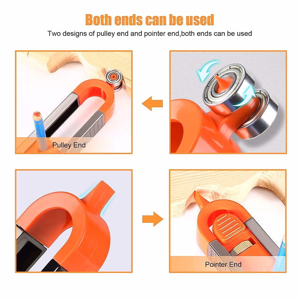 AIYOO Precise Contour Gauge Tool Lurui Scribe Tool with Adjustable Lock for Pencil, Super Gauge Shape and Outline Tool Construction Tools Flooring Tools