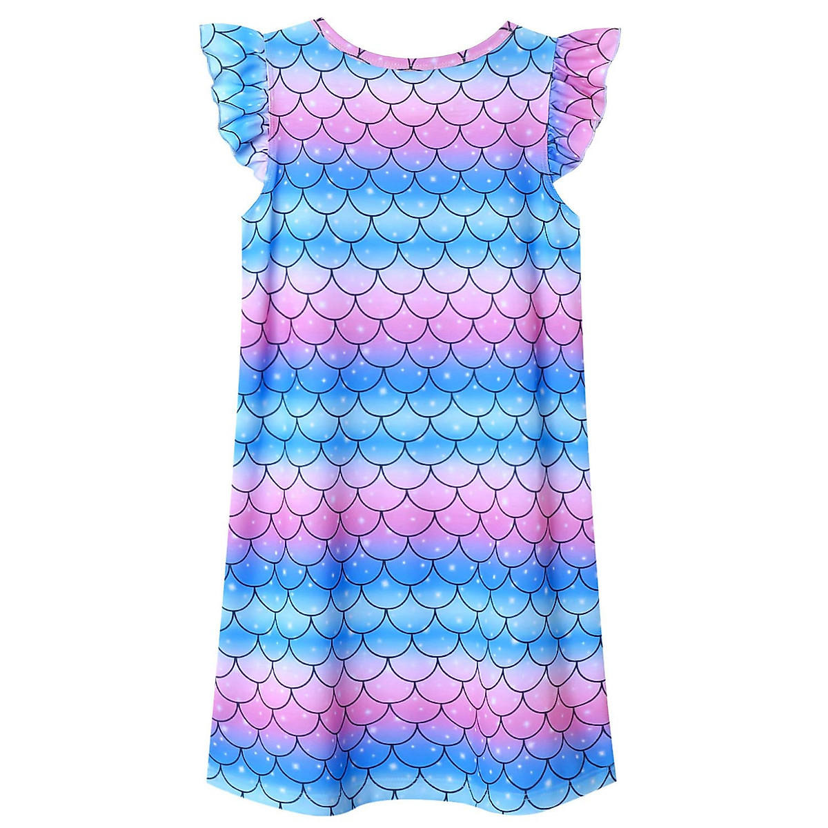 Matching American Girls&Dolls Nightgowns Mermaid Sleepwear Pajamas 18" Doll Dress,Size 6 7