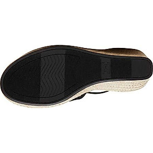 TOMS Marisol Wedge Black Leather 7.5 B (M)