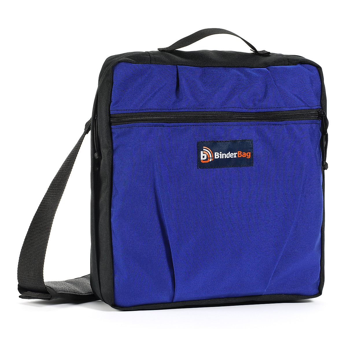 BinderBag Messenger Zippered 3-Ring Binder Bag (Blue)