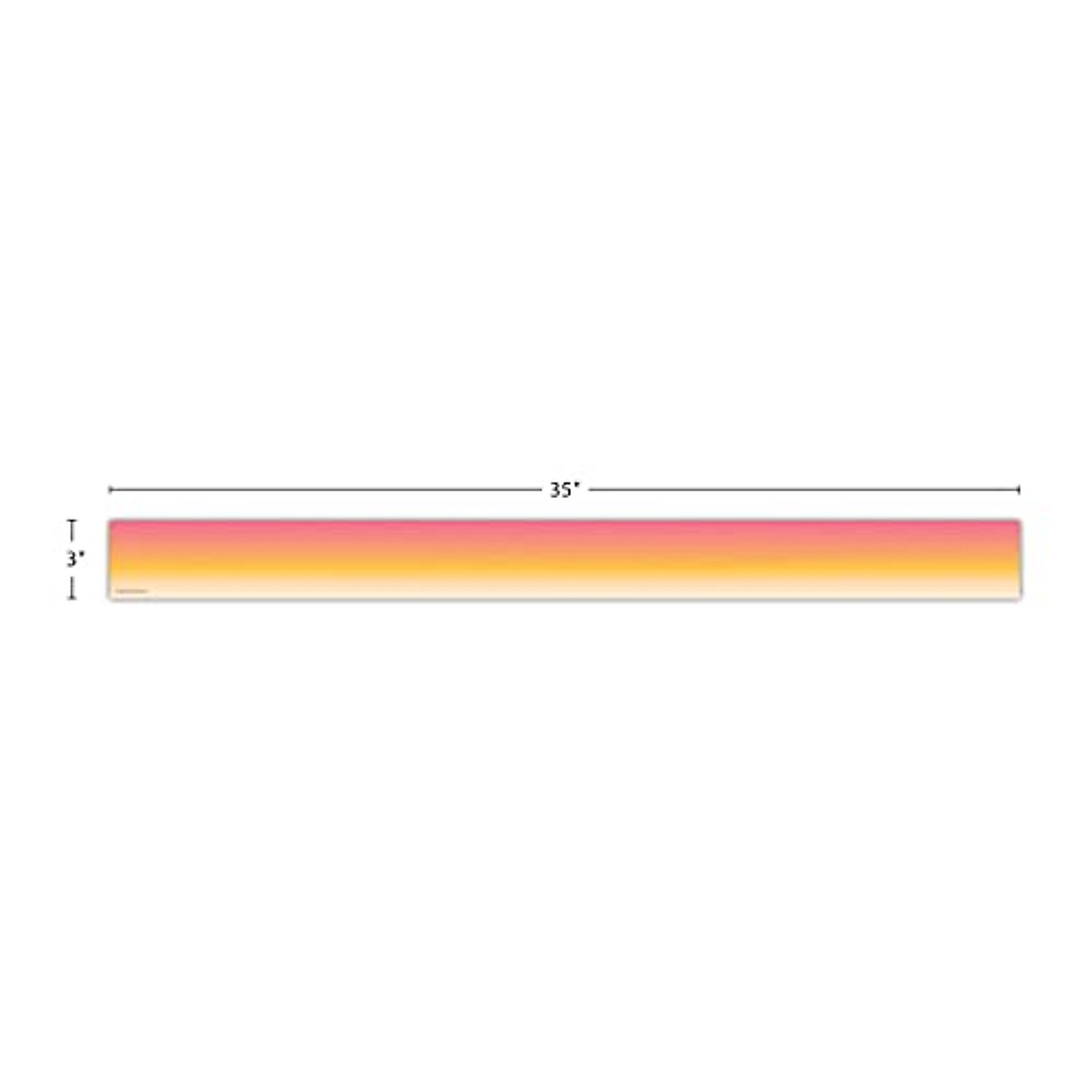 Teacher Created Resources Pink and Orange Color Wash Straight Border Trim