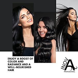Inova Professional Color Revive & Enhance - Smooth Protection Sulfate-Free Shampoo - Color Deposit Black, 11 Fluid Ounce