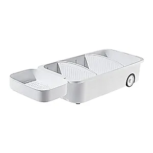 MagiDeal under Sink Storage Organizer for Bathroom,Kitchen Multi Purpose Standing Rack Organizer,Bathroom Collection Baskets, White