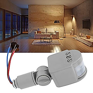 Tyenaza Motion Sensor Detector Switch, Intelligent Infrared Human Body Motion Sensor AC 85~265V 180° Infrared Ray Human Body Inductor