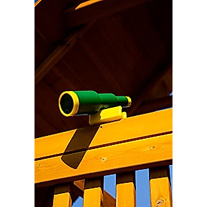 Eastern Jungle Gym Extra Large Plastic Toy Telescope Swing Set Accessory Green for Outdoor Wooden Swing Set