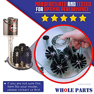 Whole Parts Glass Washer Replacement Brush Set Part# BRS-1722 - Replacement & Compatible with Some Bar Maid Glass Washers