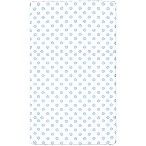 Polka Dots Themed Fitted Crib Sheet,Standard Crib Mattress Fitted Sheet Toddler Bed Mattress Sheets-Baby Crib Sheets for Girl or Boy,28“ x52“,Pale Blue and White
