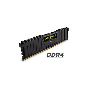 Corsair Vengeance LPX 16GB (1x16GB) DDR4 3600 (PC4-28800) C18 Optimized for AMD Ryzen - Black (CMK16GX4M1Z3600C18)