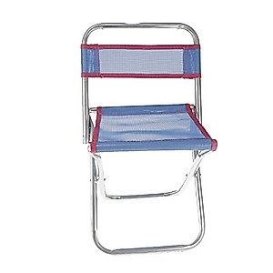 TRENTSNOOK Exquisite Camping Stool Beach Fishing Picnic Stool with Backrest Outdoor Portable Folding Chair Outdoor Travel Fishing Camping Barbecue Seat Color Random