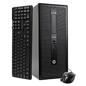 HP EliteDesk 800 G1 Tower Premium Business Computer PC (Intel Core i5-4570 upto 3.6GHz, 8GB Ram, 1TB HDD, 3.0 USB, Wireless WIFI, Display Port) Windows 10 Professional (Renewed)