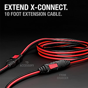 NOCO GC004 X-Connect 10-Foot Extension Cable Accessory Genius Smart Battery Chargers