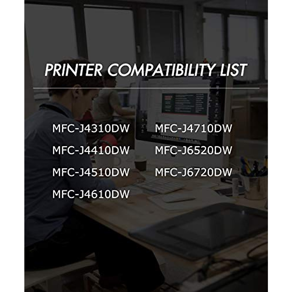 (Pack of 12) Green Toner Supply Compatible Replacement for Brother LC107 LC105 Ink Cartridge LC 107 105 (LC107BK LC105 CYM, 3B/3C/3Y/3M) Work for MFC-J4310DW MFC-J4410DW MFC-J4510DW MFC-4610DW Printer