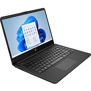 HP Stream 14 HD Display, Intel Celeron N4120 Quad-Core Processor, 16GB DDR4 Memory, 128GB Storage (64GB eMMC+64GB Card),WiFi,Webcam,Bluetooth,1-Year Microsoft 365, Win 11 S, Jet Black |TGCD Bundle