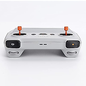 Mini 3 Pro/Mini 3 Sticks for DJI RC, Aircraft aluminum Alloy Controller Thumb oystick/Rocker Replacement Parts for DJI Mini 3 Pro/Mini 3 Accessories (Orange & Silver)