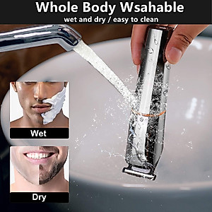 TUSHANGGE Beard Trimmer for Men Hair Clippers Electric Razor Body Hair Trimmer 6 in 1 Beard Grooming Kit Waterproof USB Rechargeable