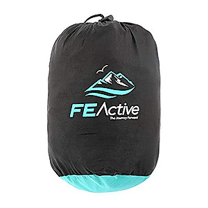 FE Active Outdoor Camping Hammock - Double Hammock for Adults, Removable Mosquito Net, Lightweight, Portable Hammock Tent for Camping, Travel, Backpacking w/Adjustable Straps | Designed in The USA