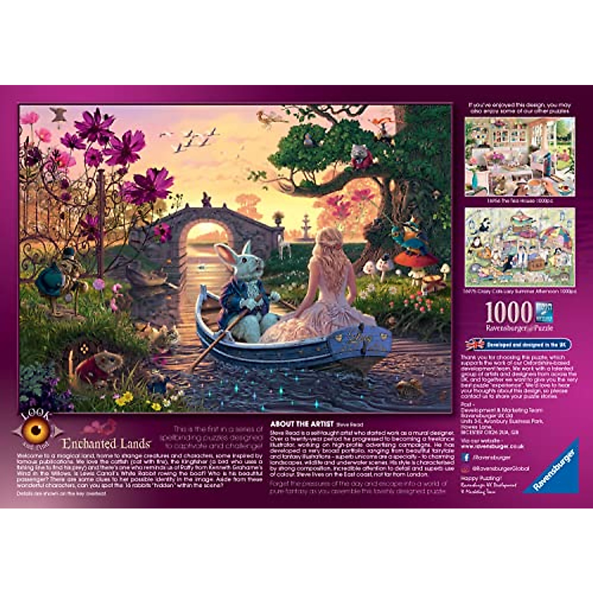 Ravensburger Enchanted Lands Jigsaw Puzzle - 1000-Piece | Unique Softclick Technology | Vibrant, Glare-Free Pieces | FSC Certified | Ideal for Ages 14 and Up