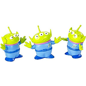 Mattel Disney Pixar Toy Story Space Aliens 3 Figures in True to Movie Scale, Posable Pizza Planet Prizes from Claw Machine, Great for Kids Ages 3 and Up