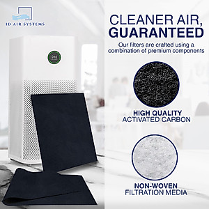 Cut To Fit Air Filter - Carbon Pad Pre Filter for Air Purifiers Furnace Filters, Trash Cans and Air Conditioner Filters, 1/6" thick, 16" x 48" Sheets - 1 Pack