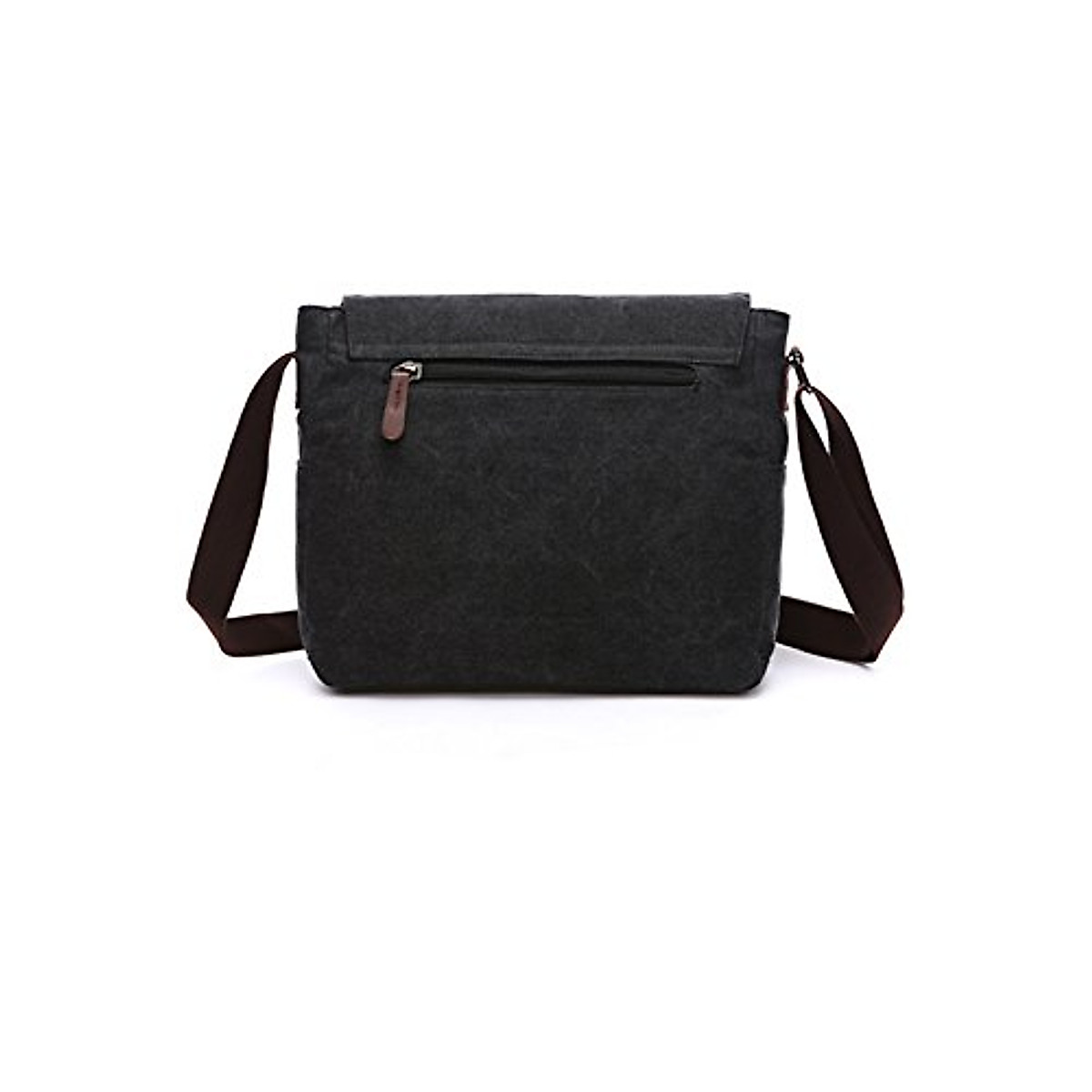 Sechunk Canvas Leather Messenger Bag Shoulder bag Cross body bag Crossbody 13 Inch Laptop Bag