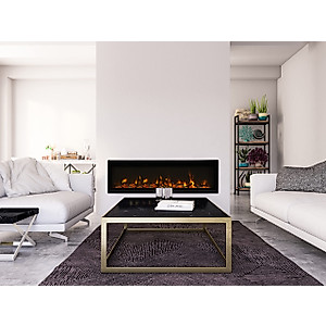 Amantii 72" Panorama Slim Indoor/Outdoor Electric Built-in Fireplace
