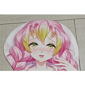 Demon Slayer Kanroji Mitsuri 3D Anime Mouse Pads Ergonomic Mouse MatsGame/Home Dual-use Desk Writing Board 2Way Skin