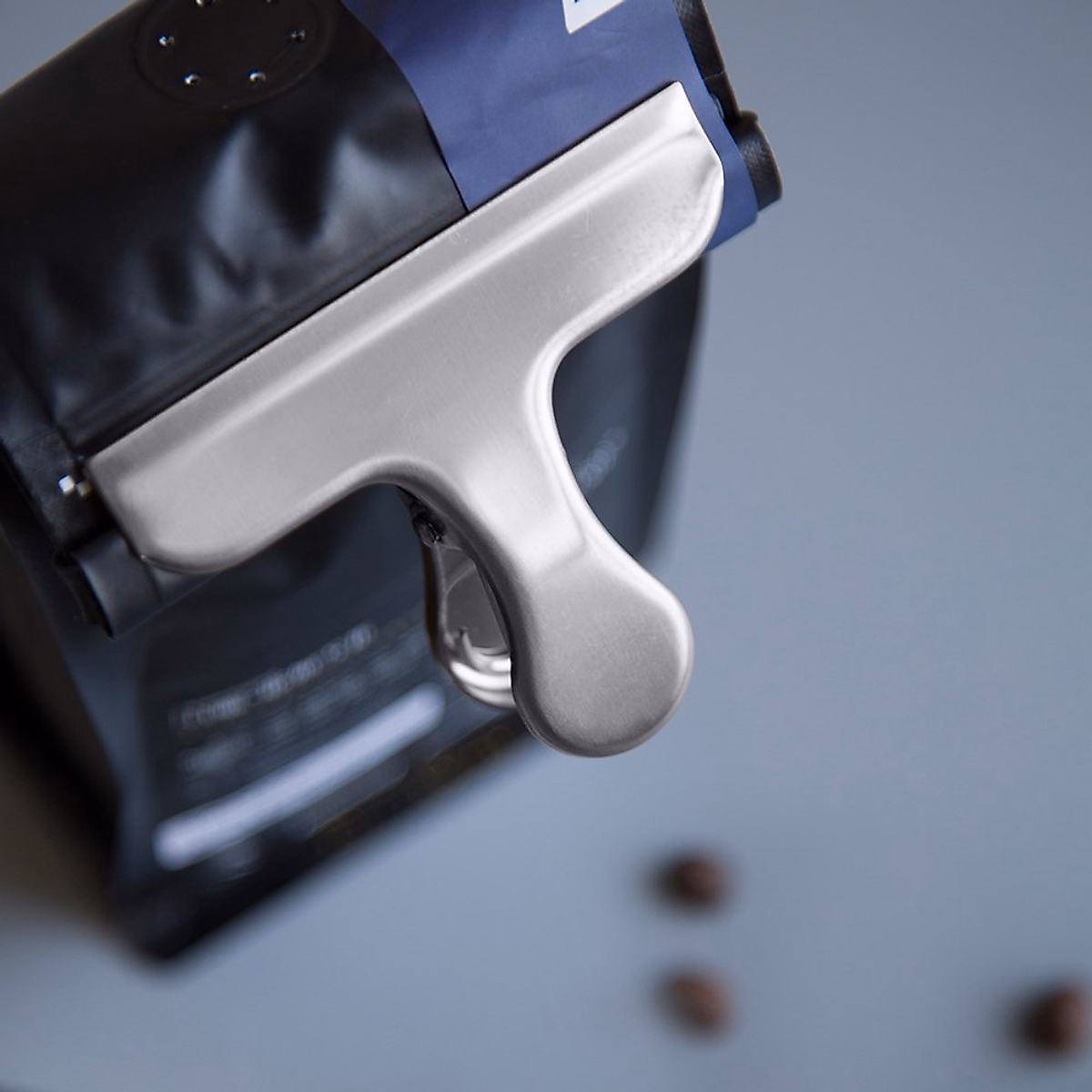 10 Pack Stainless Steel Chip Bag Clips, 3 inch and 4 inch Width, Danzix Durable Paper Seal Grip for Coffee Food Bread Bags, Kitchen Home Usage, 6 Small and 4 Large - Sliver