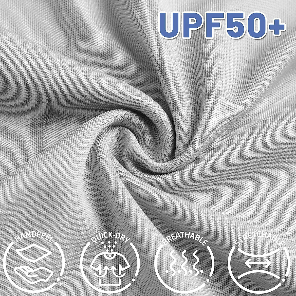 MIER Men's Lightweight UPF 50+ Sleeveless Bodybuilding Tank Tops Breathable Fishing Hiking Shirts UV-Proof Ultralight Workout Muscle Tee, Black/Navy/Light Gray, L